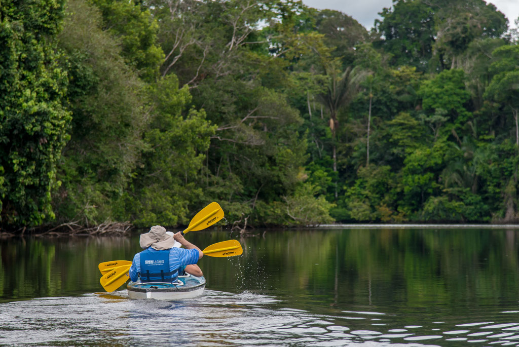 Kayaking in the Amazon - Amazon Rainforest in Ecuador